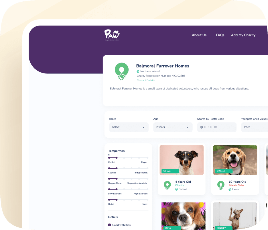 PAW - The Pet Adoption Website